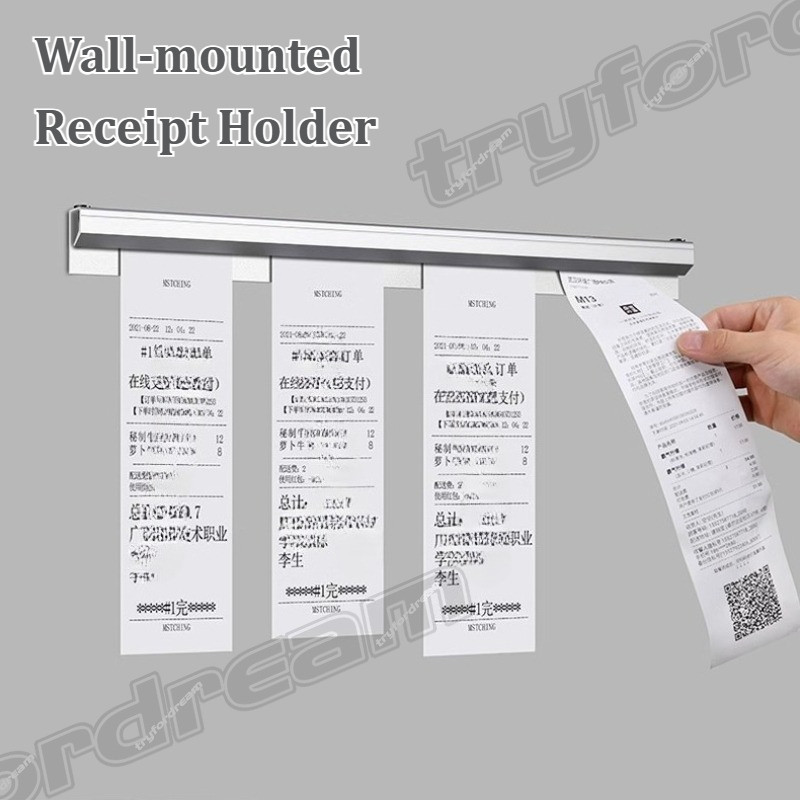 Wall-Mounted 40/80/100/120cm Orders Receipt Holder Self Adhesive Ticket ...