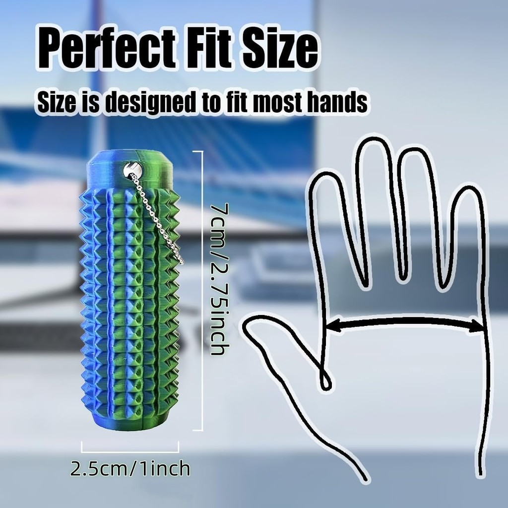 Portable Anxiety Relief Sensory Fidget Toy Clicker Tactile Spikes for ...