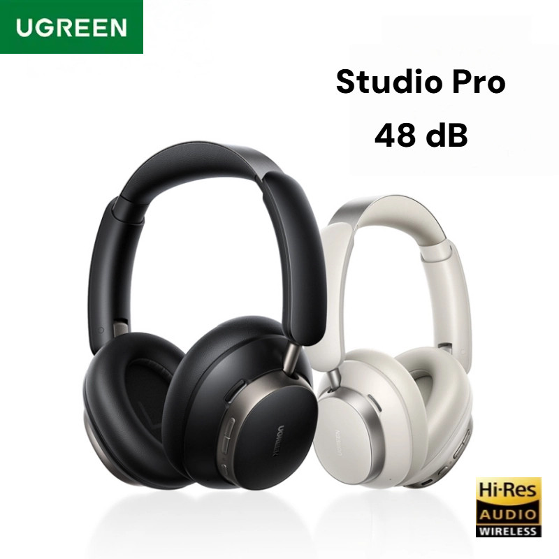 UGREEN Wireless Headphones Studio Pro 48dB ANC Over Ear Bluetooth Earphones Active Noise ...