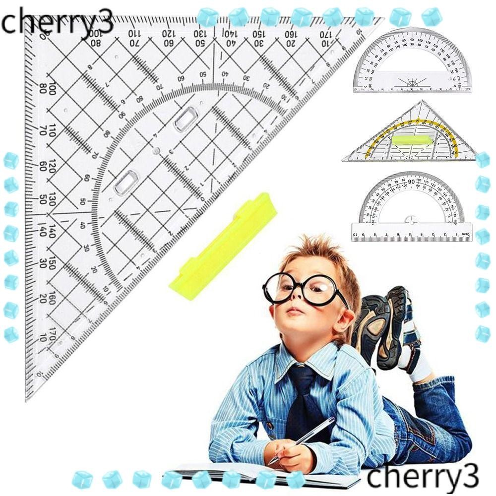 CHERRY Triangle Ruler, With Handle Transparent Set Square, Multi ...