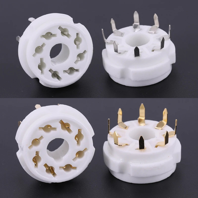 Ceramic K8A 8Pin Tube Socket PCB Mount For 6SN7 KT66 KT88 6SL7 6CA7 ...