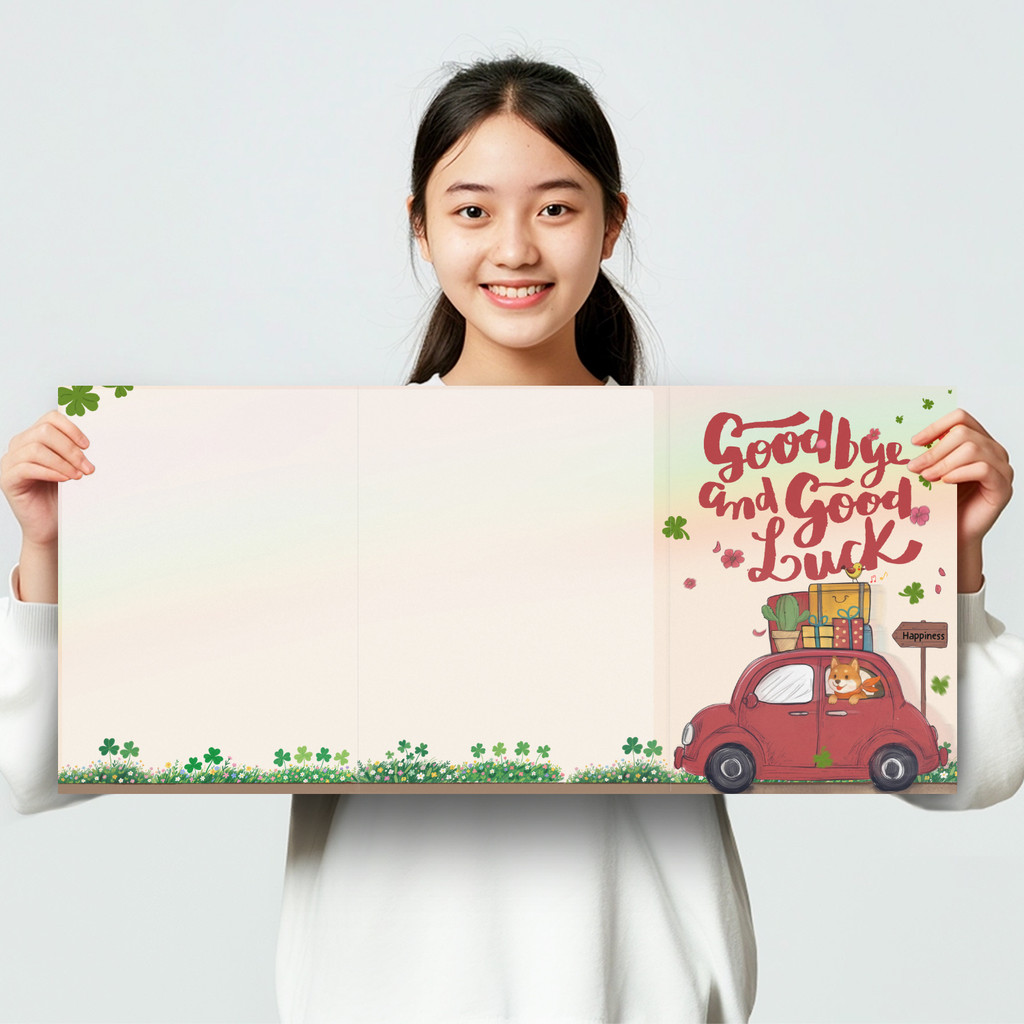 Super Large Trifold Bid Goodbye Farewell Greeting Card for Team Group ...