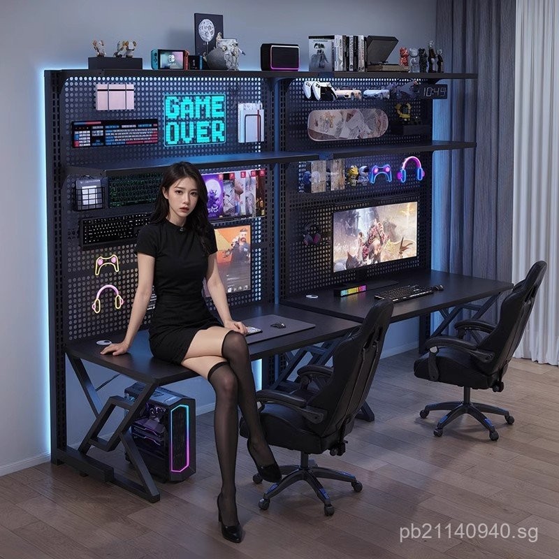 Perforated Board Storage Rack Organizer Gaming Floor-standing Wall ...