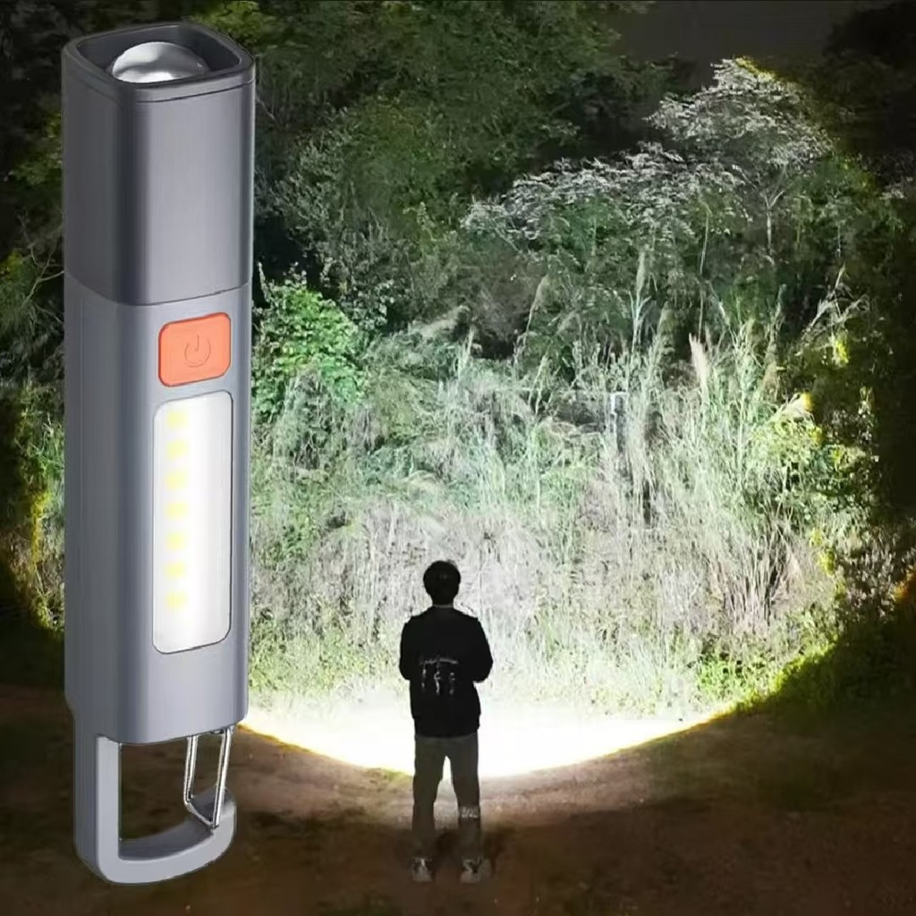SD-1023 TorchLight With Hook USB Rechargeable LED Super Bright ...
