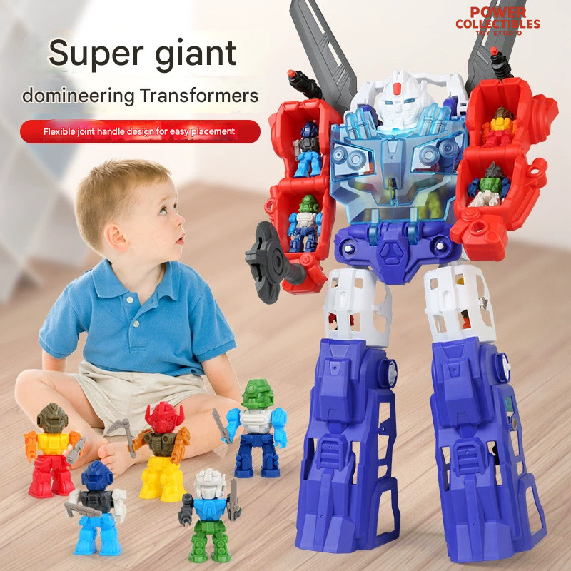 Super Giant Domineering Transformer Robot - Large Robot with Mini ...