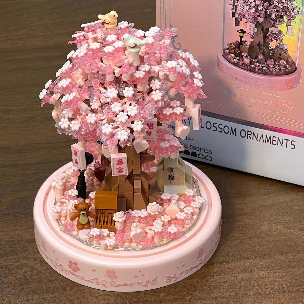 Preserved Flower Building Blocks Compatible with Lego Rose Cherry ...