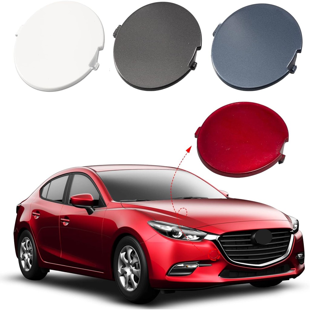 Front Bumper Tow Hook Cover Towing Eye Cap Fit for Mazda 3 Axela 2017 ...