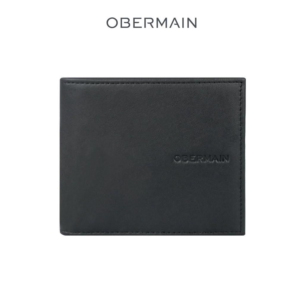 OBERMAIN RFID Short Wallet / Leather / Black / OBW324G1 (250321E1 ...