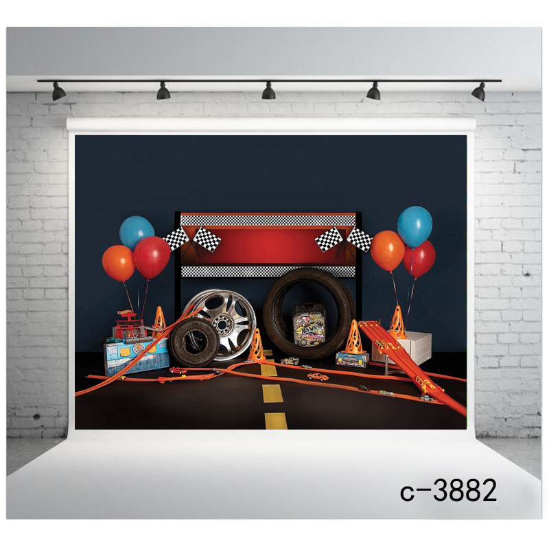 Need for Speed Car Race Backdrops Kids Boy Photography Props Birthday ...