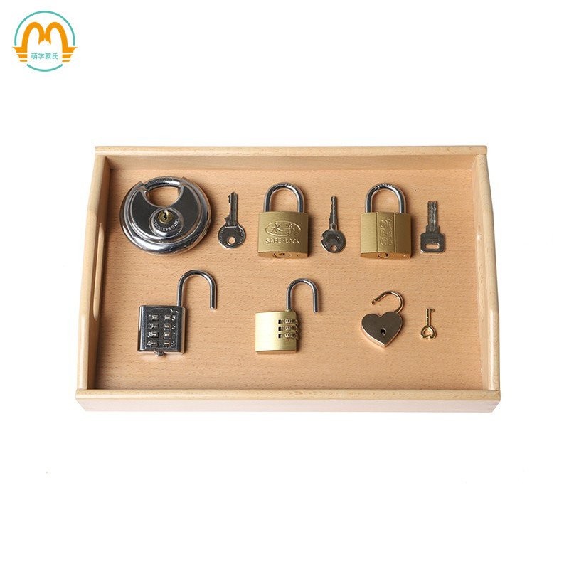 Unlocking Children's Toy Lock Small Padlock Key Head Teaching Aid ...