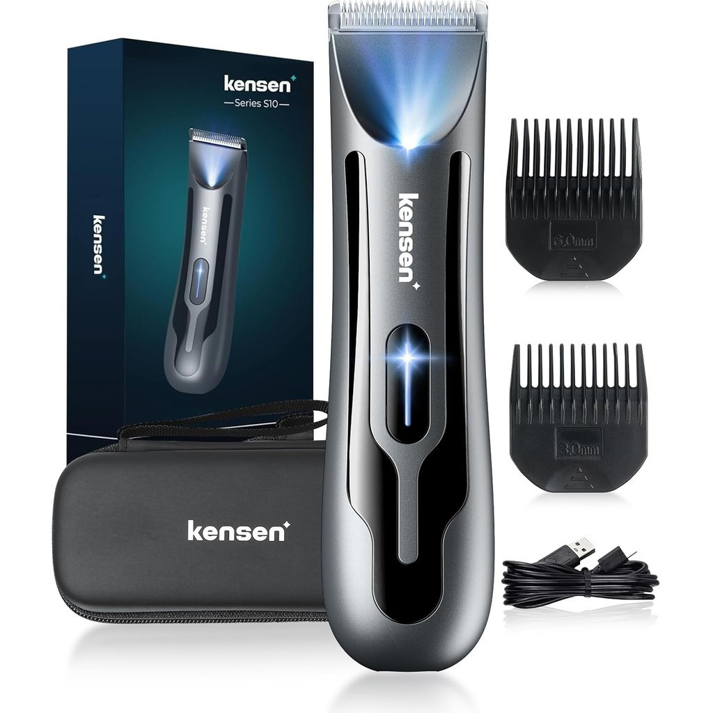 Manscape Body Hair Trimmer Men, KENSEN Electric Groin Hair Trimmer ...