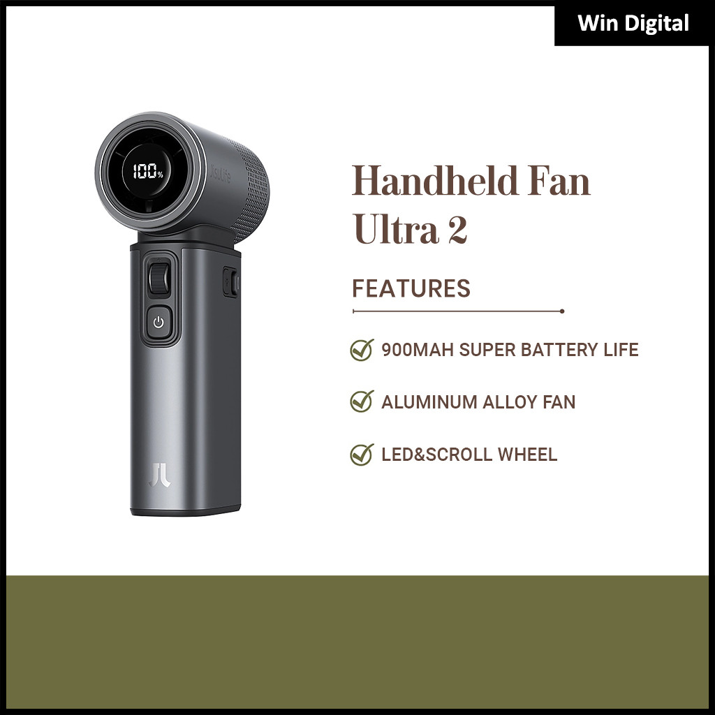 [SG STOCK] New JisuLife Handheld Fan Ultra 2 High-speed Portable Fan ...