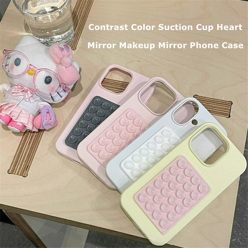 Liquid Silicone Phone Case With 24 Square Suction Cups for iPhone 17 ...