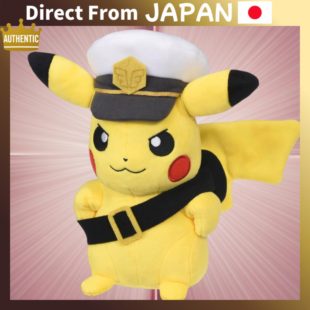 Takara Tomy Pocket Monster Pokémon Plush Toy Captain Pikachu Goggle Ver ...