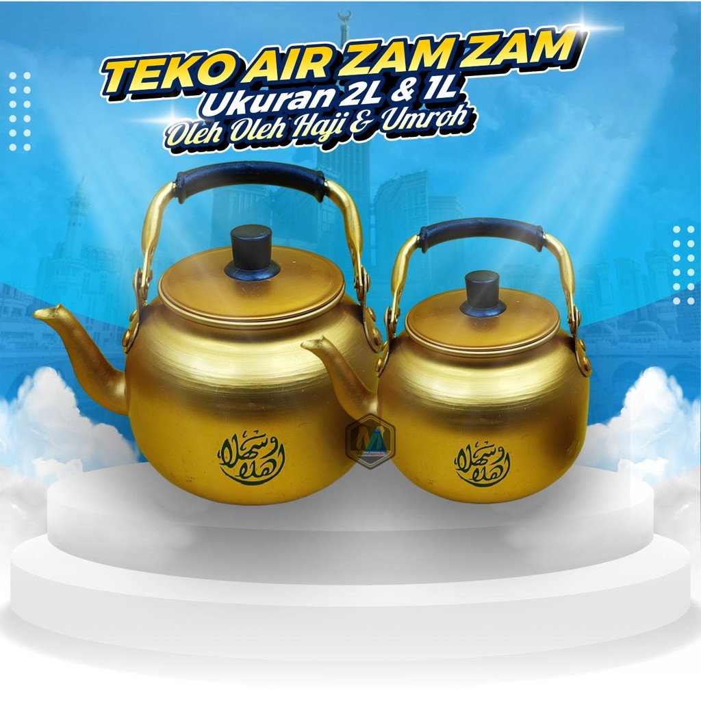 MUMTAZINDO - Zam Zam Hajj Umrah Water Kettle / Zam-Zam Arabic Kettle ...