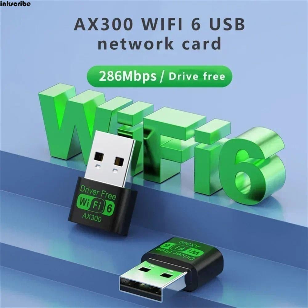 INKSCRIBE Wifi Network Adapter, AX900 WiFi Receiver WLAN Dongle ...