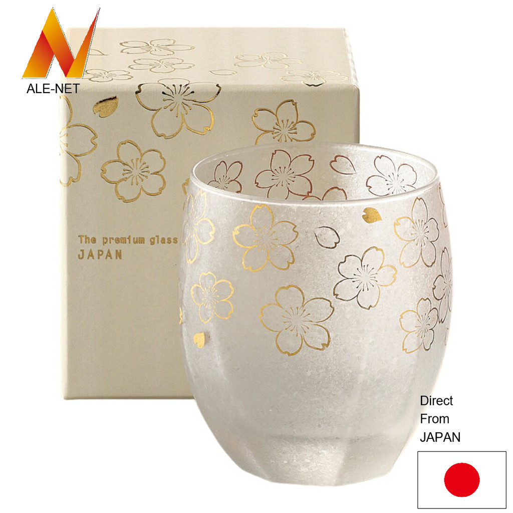 ALE-NET Rock glass set Sakura Old Rock cup Shochu Glass stylish 【Direct ...