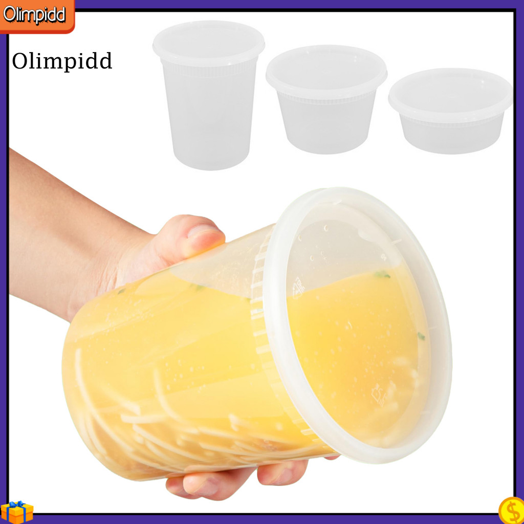 olimpidd| Freezer Safe Food Storage Containers Cover-free Soup ...