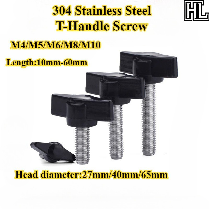 [HL-YXLS] 27#/40#/65# 304 Stainless Steel, T-Handle Screw, M4/M5/M6/M8 ...