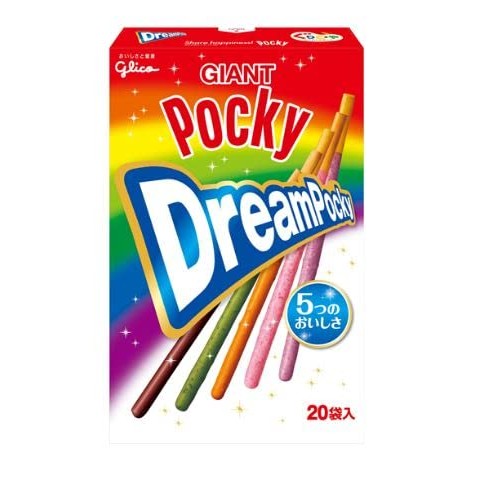 【Direct from Japan】Glico Giant Dream Pocky 20 bags of sweets ordered by ...