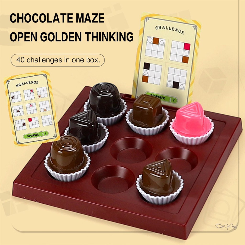 Chocolate Maze Logic Game for Kids Strategic Thinking Board Game Puzzle ...