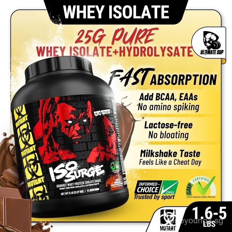 Mutant, ISO Surge, Whey Protein Isolate, Low Carb, Build Muscle ...