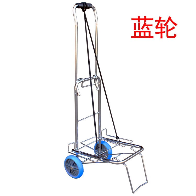 Portable Luggage Cart Foldable Trolley Pulling Cart Trolley Cart Two ...