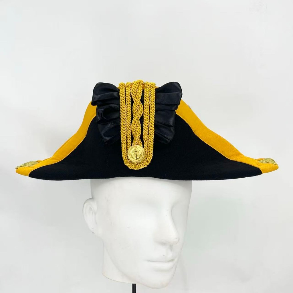 British Navy Double-Horned Cap Replica 19th Century European Navy ...