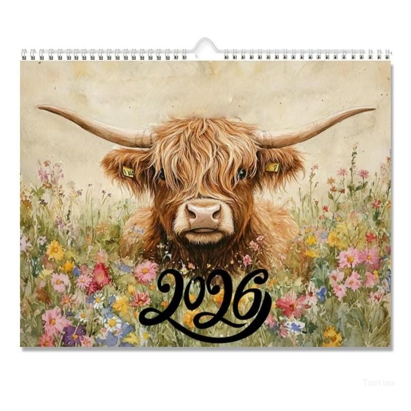 Top 2026 Art Cattle Calendar - Rural Cottage Style Wall Decor and ...