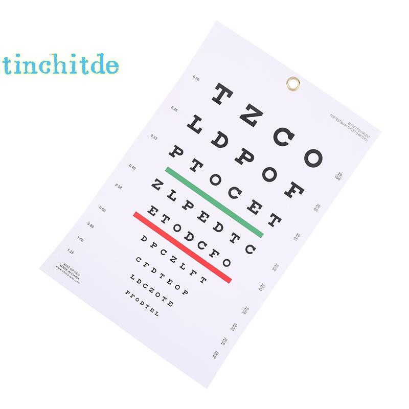 [TinchitdeS] Premium Snellen Eye Chart Wall Chart Plastic Waterproof ...
