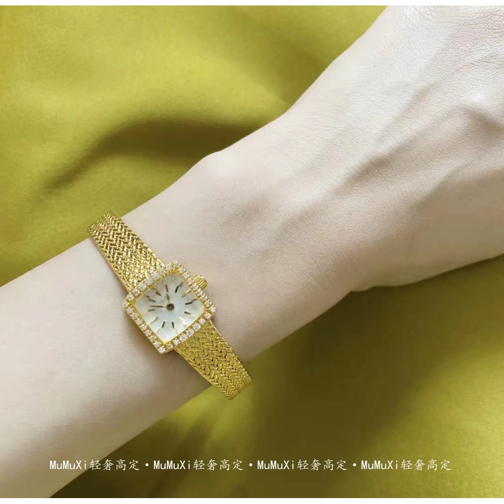 High Version Japan agete Watch Wheat Ear Square Mesh with Small Dial ...