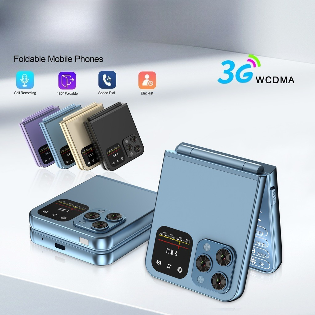 2025 A70 Pro 3G Network Foldable Phone Speed Dial Call Recording FM ...