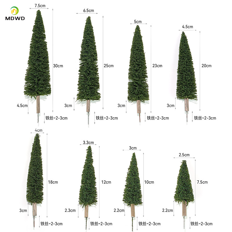 many scale Simulated Wire Tree Model Miniature Model Tree G scale Train ...