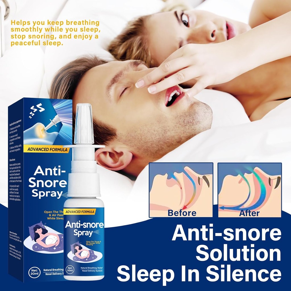 LAORICI Anti Snoring Spray - Anti Snoring Devices, Nasal Spray for ...