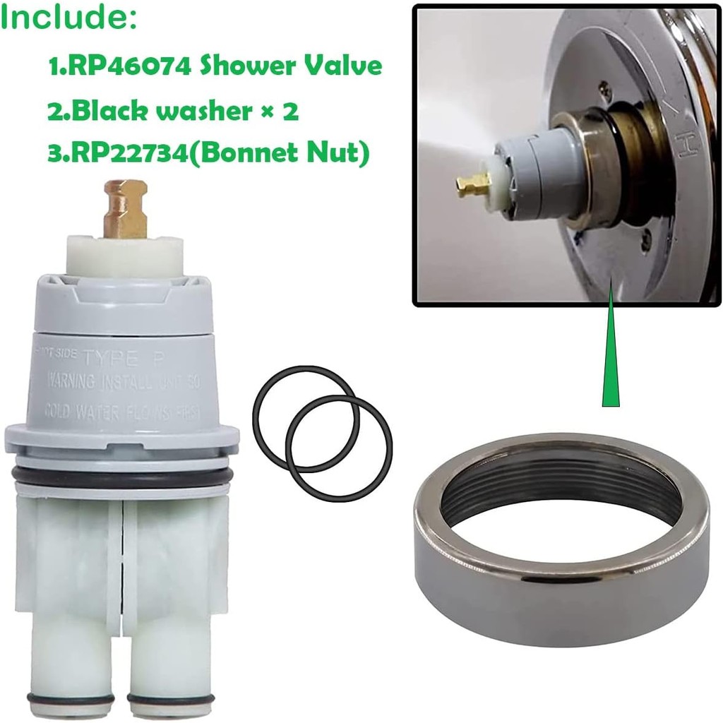 RP46074 Shower Cartridge Assembly Compatible For Shower and Tub 13/14 ...