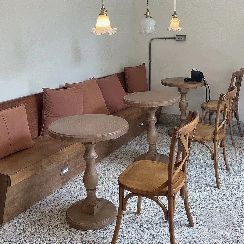 Vintage Round Table Creative Italian Style Creative Western Restaurant ...
