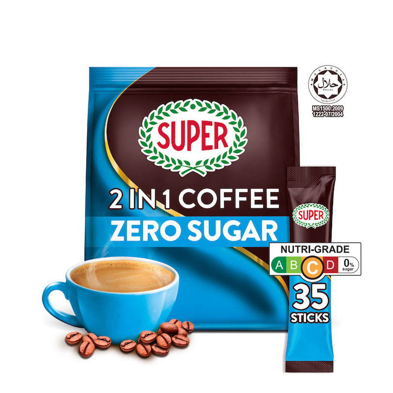 Super 2In1 Coffee Zero Sugar 35s X 12g | Shopee Singapore