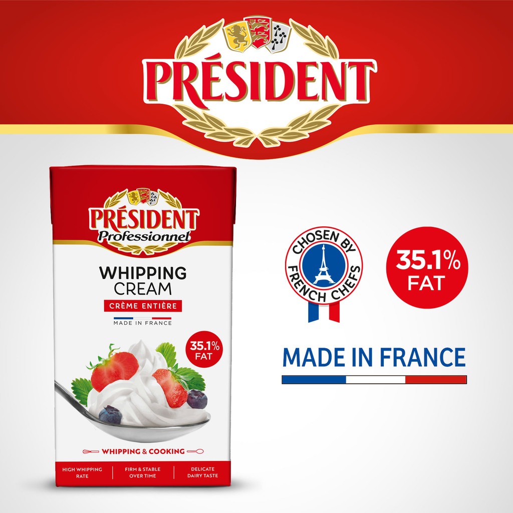 President Whipping Cream 1L | Shopee Singapore
