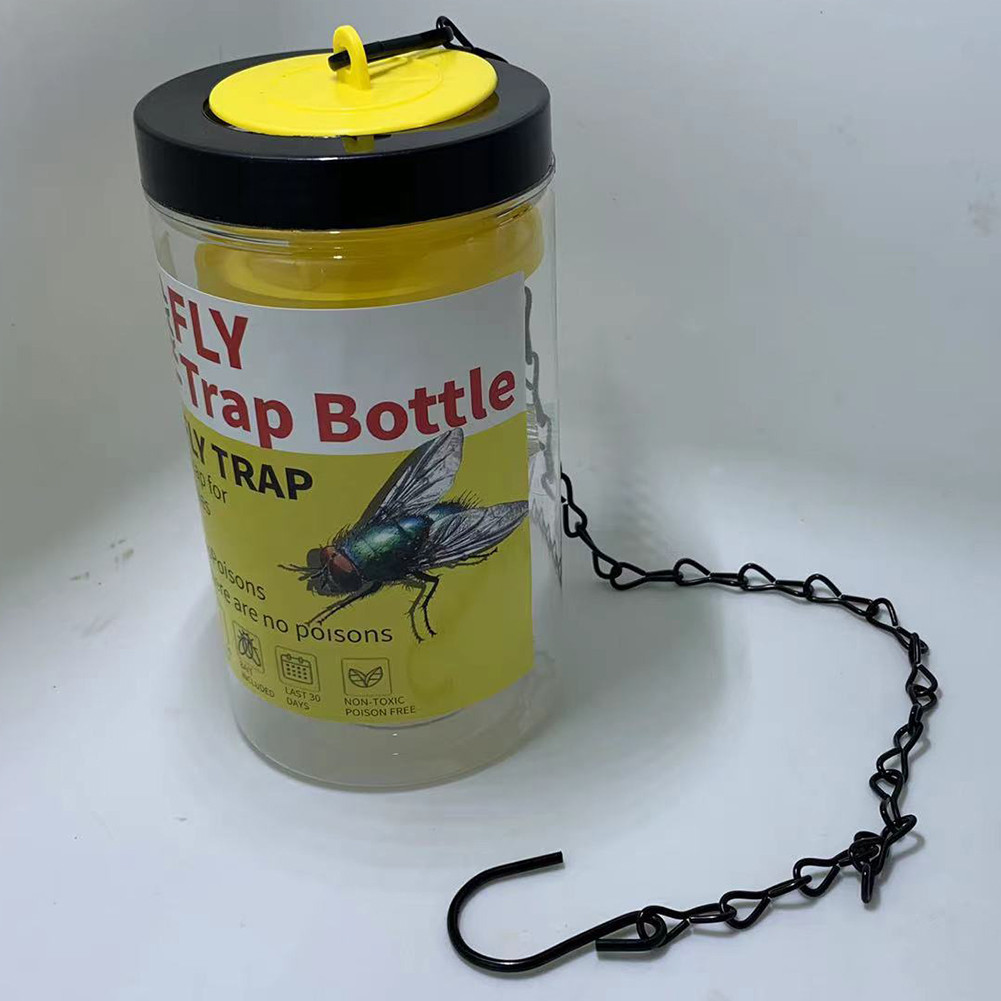 Hanging Flytrap Cage PP+Wire Chain Fruit Fly Trap Killer Non-Toxic And ...