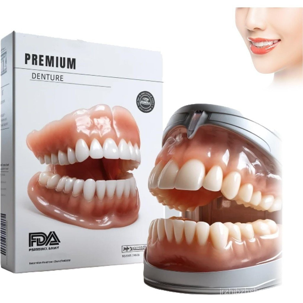 Smileasego Premium Dentures, Silicone Reline Denture Set, Ezysmile ...
