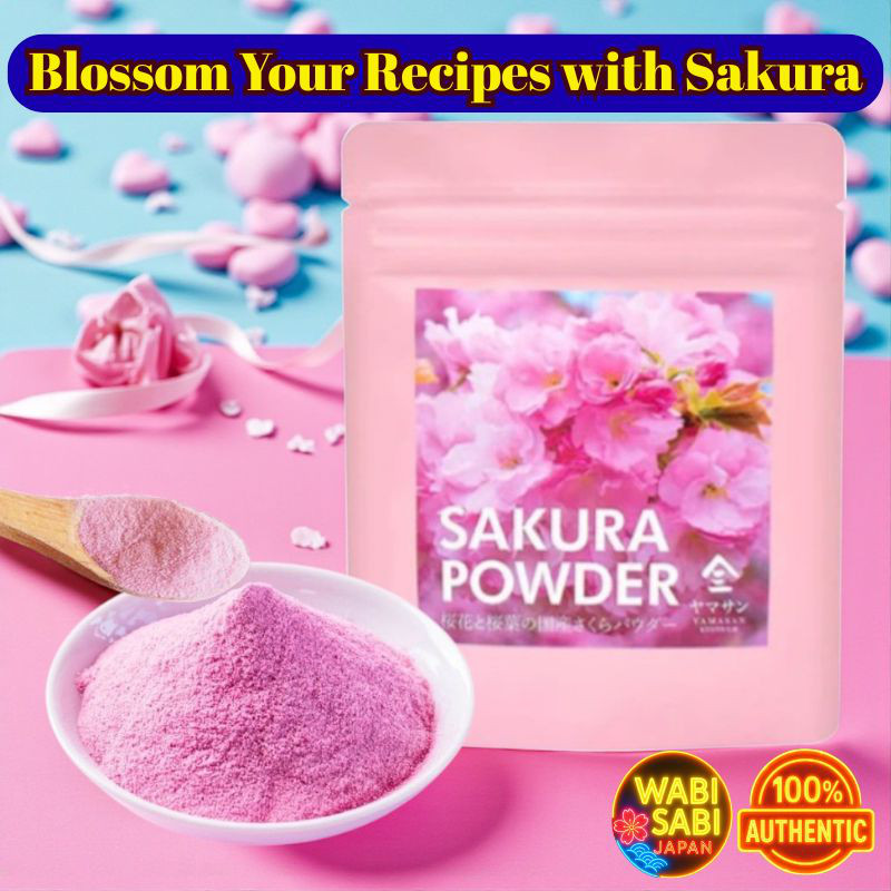 Yamasan Sakura Powder 40g – Edible Cherry Blossom for Baking, Cooking ...