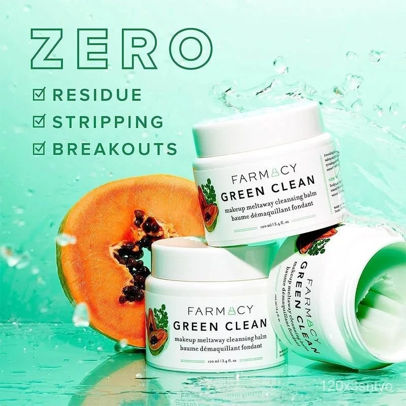 FARMACY Green Clean / Clearly Clean Makeup Meltaway Cleansing Balm ...