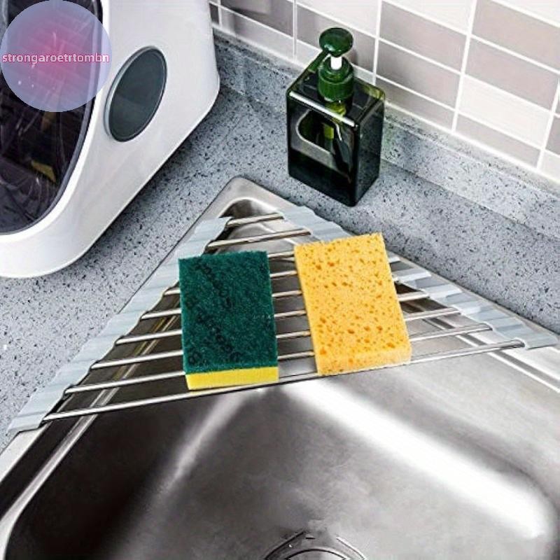 Strongaroetrtombn Roll Up Triangle Dish Drying Rack Kitchen Sink ...