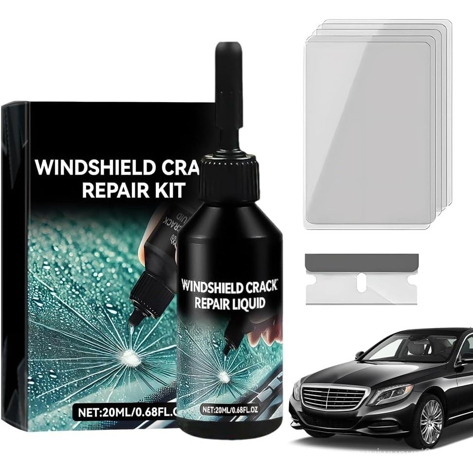 Windshield Crack Repair Kit, 2026 New Cracks Gone Glass Repair Kit ...