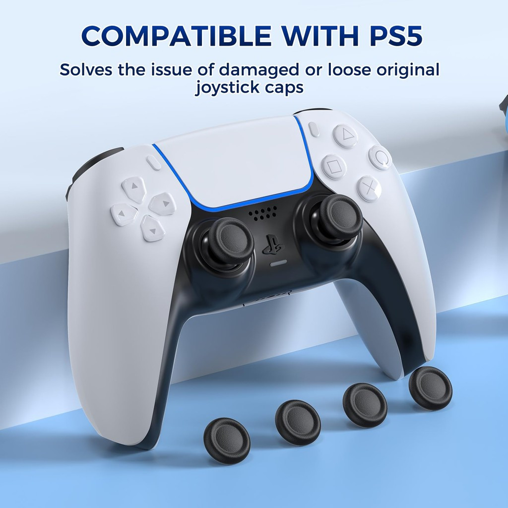 Replacement Anti-Slip Joystick Grips for PS4/PS5 Controllers, PS5/PS4 ...