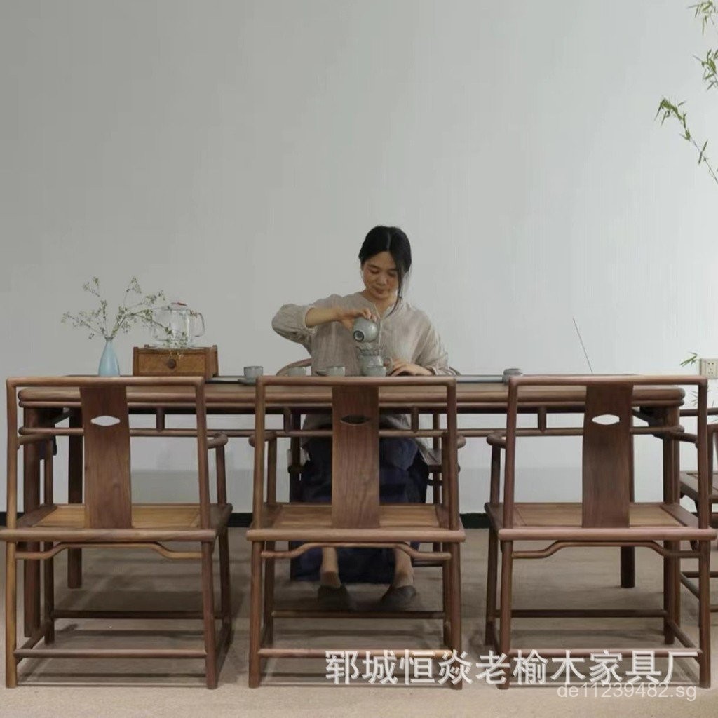Old Elm Tea Table and Chair Zen Desk New Chinese Style Tea Table ...