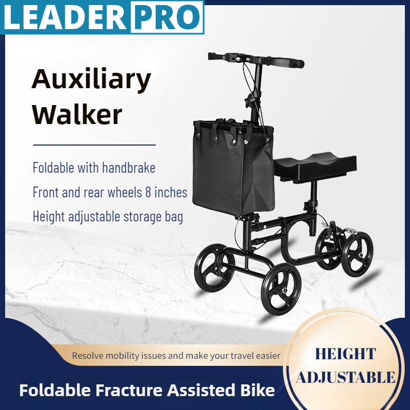 Foldable Portable Assistive Walking Device Elderly Knee Scooter ...