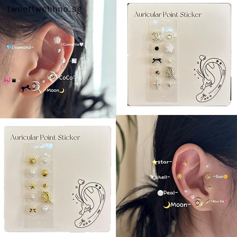 TW 10 Patches Ear Point Stickers Ear Pressure Stick Acupuncture ...