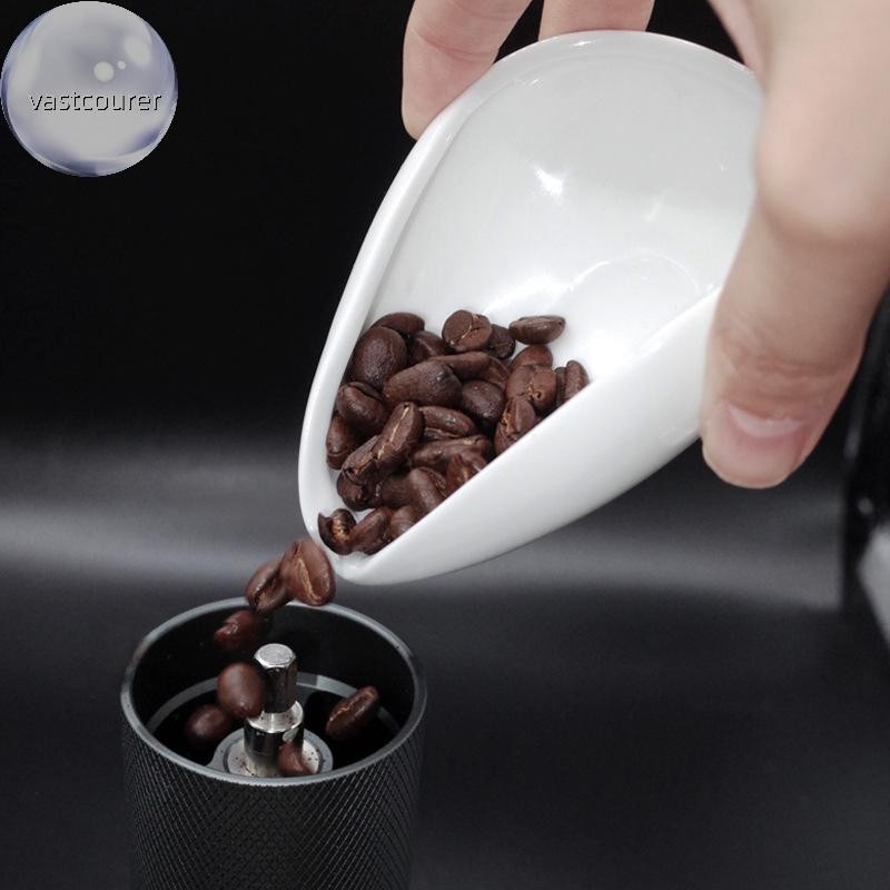 Vast Coffee Beans Dose Trays Pure White Pottery Teaspoon Tea Separator ...