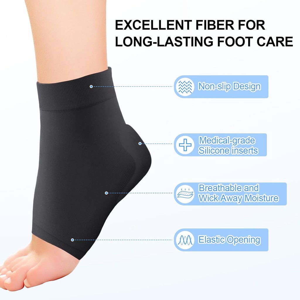 Achilles Heel Sleeve Achilles Tendon Heel Protector Compression Socks ...
